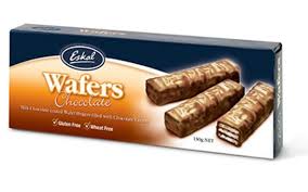 Eskal Wafers Milk Chocolate Coated Wafers 130g - Gluten Free 4 U
