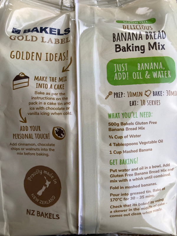 Bakels Gluten Free Banana Bread Mix 500g - Gluten Free 4 U